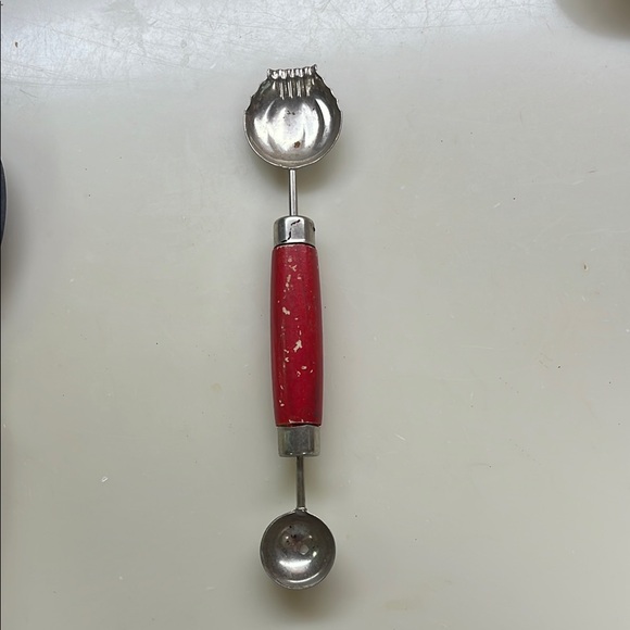 Kitchen | Vintage Red And Silver Dualended Melon Baller | Poshmark